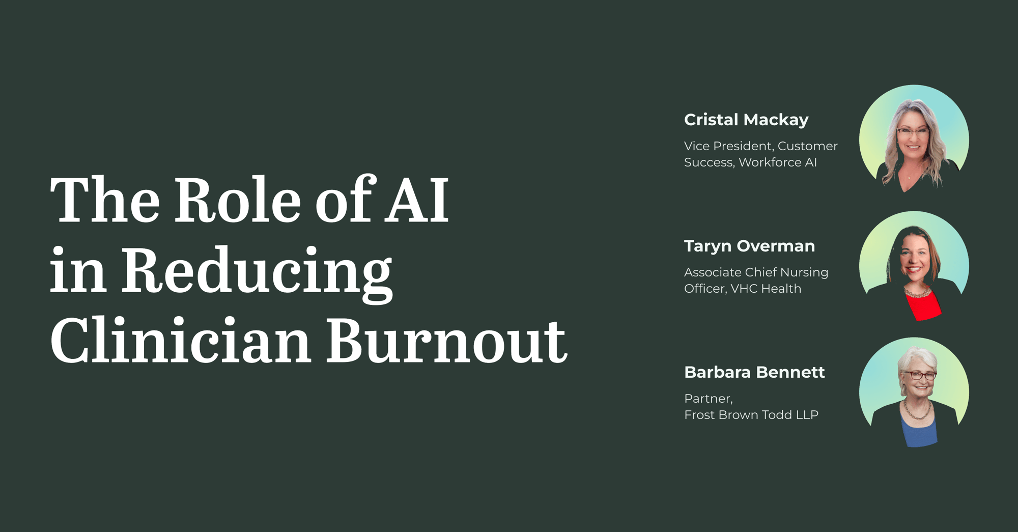 Webinar - Role of AI in Reducing Clinician Burnout